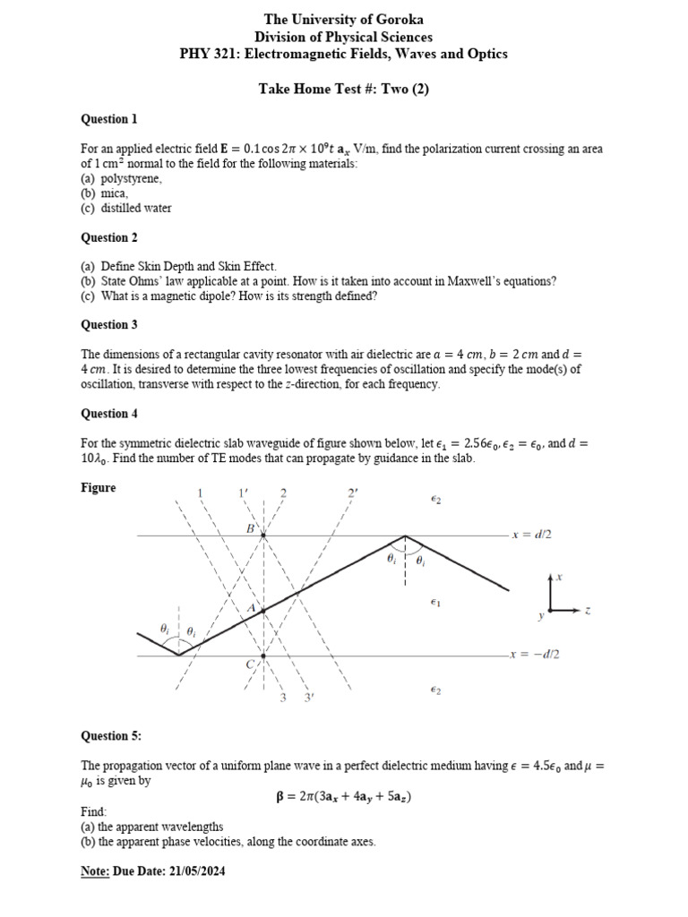 Take Home Test 2 | PDF