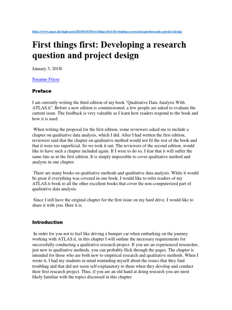 Friese On First Things First | PDF | Knowledge | Theory