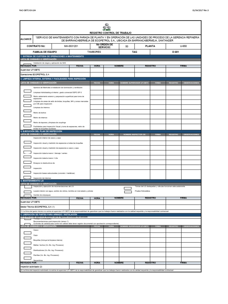 Modelo Protocolo Drum | PDF