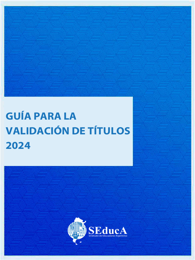 Guia para La Validacion de Titulos 1 1 | PDF | Informática | Software