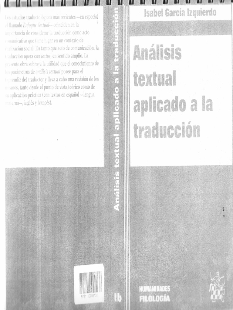 Análisis textual aplicado a la traducción | PDF