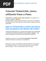 Mega Tutorial TinkerCAD | PDF | Métodos y materiales de enseñanza
