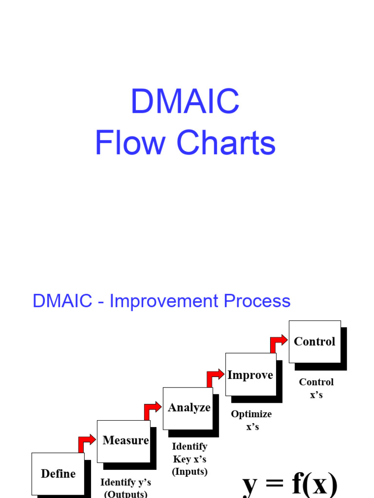 DMAIC Process Flowcharts Overview | PDF | Six Sigma | Systems Engineering