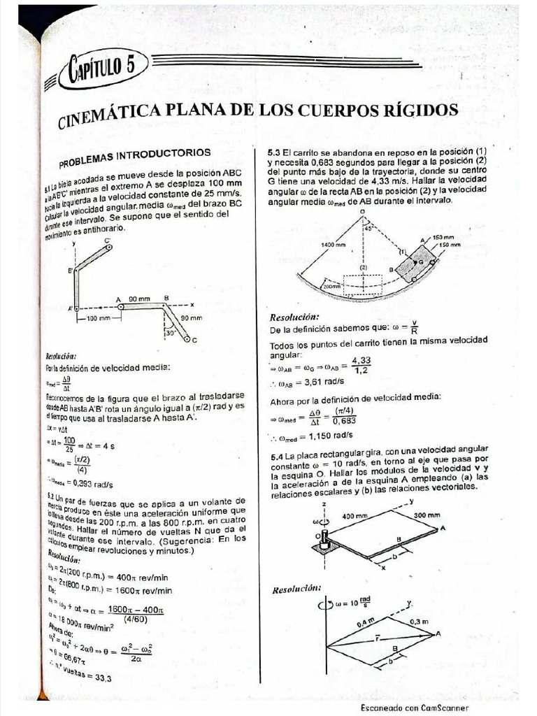 PDF Solucion Capitulo 5 Meriam Dinamica - Compress | PDF