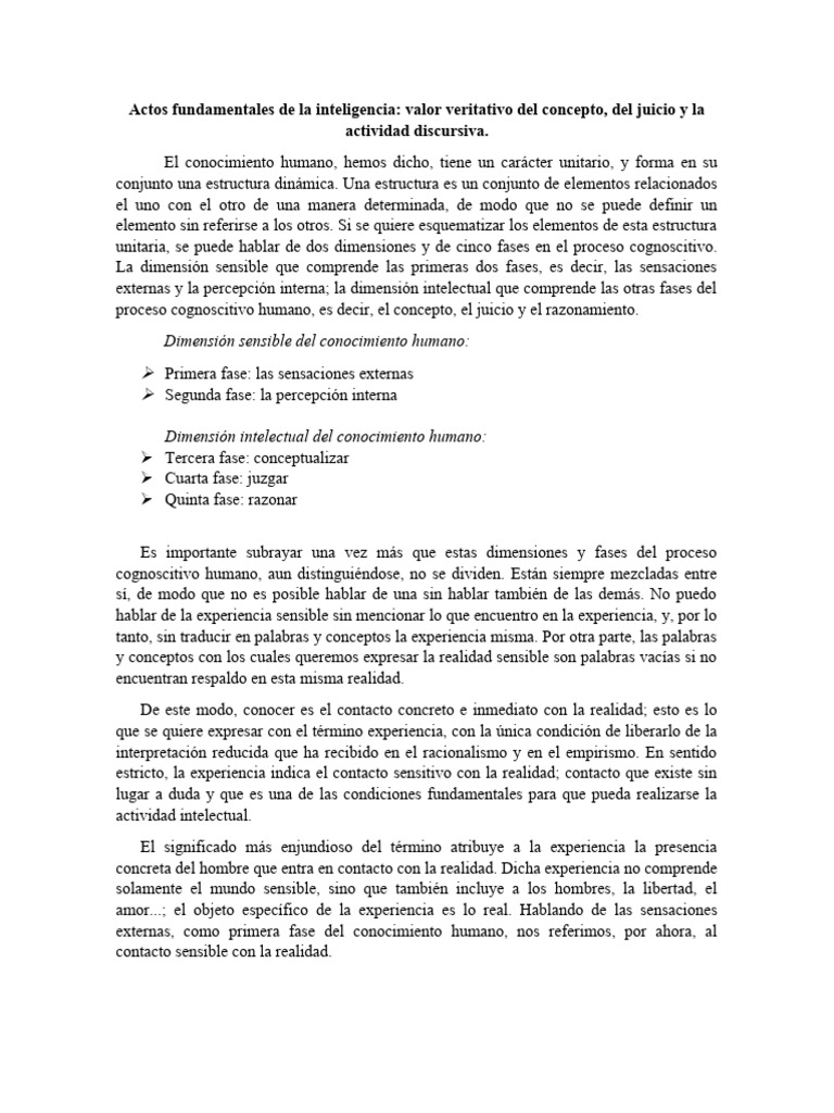 Las Características Del Conocimiento Sensible | Descargar gratis PDF ...