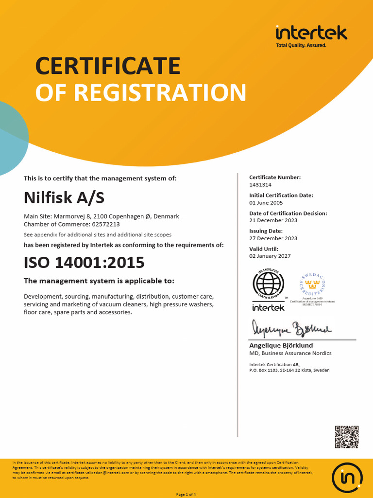 Certificado ISO Viper 2 | PDF