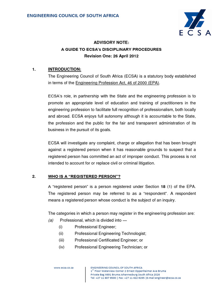 Disciplinary Procedure Advisory Note | PDF | Justice | Crime & Violence