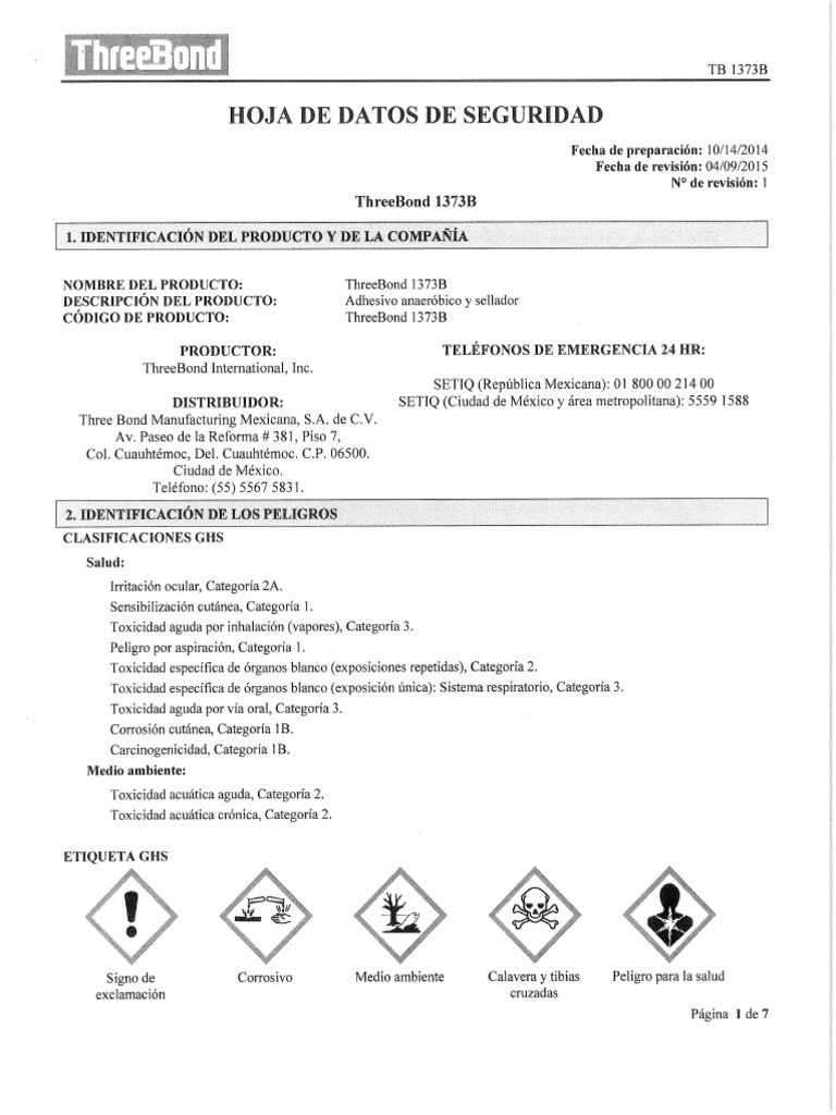 ThreeBond 1373 B | PDF