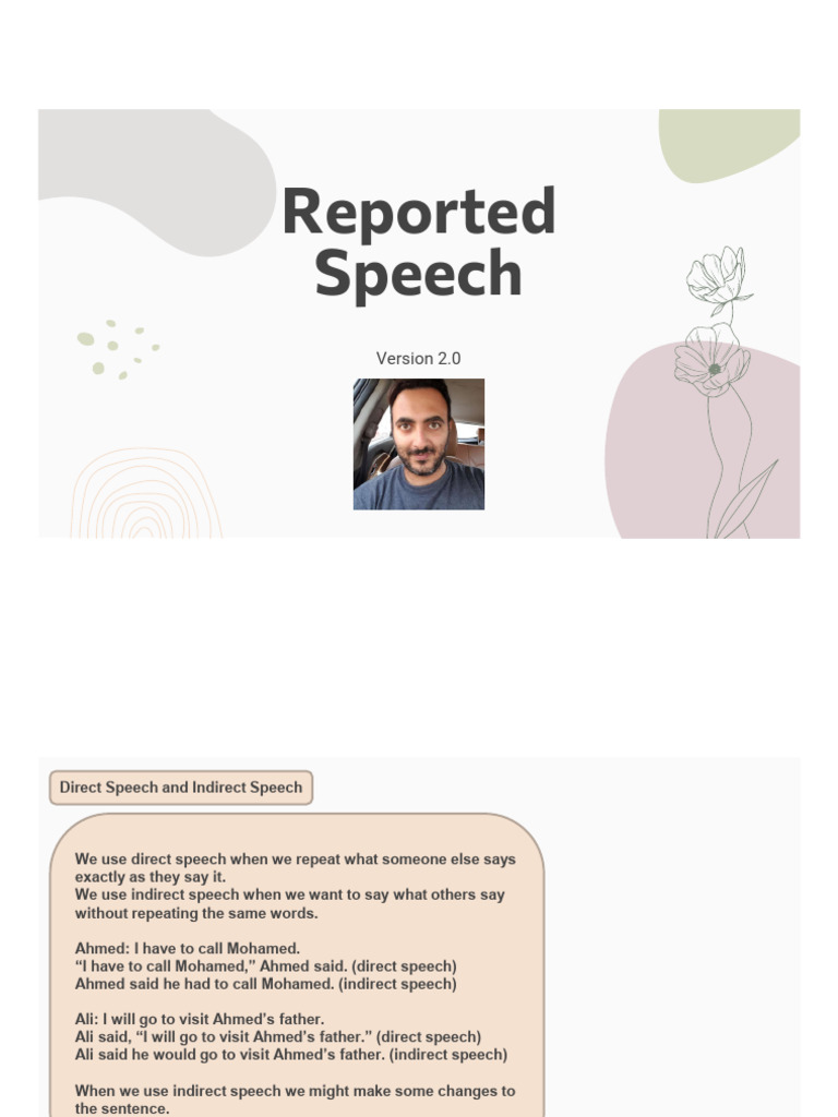 Lesson 31 Reported Speech | PDF | Semantic Units | Linguistic Morphology
