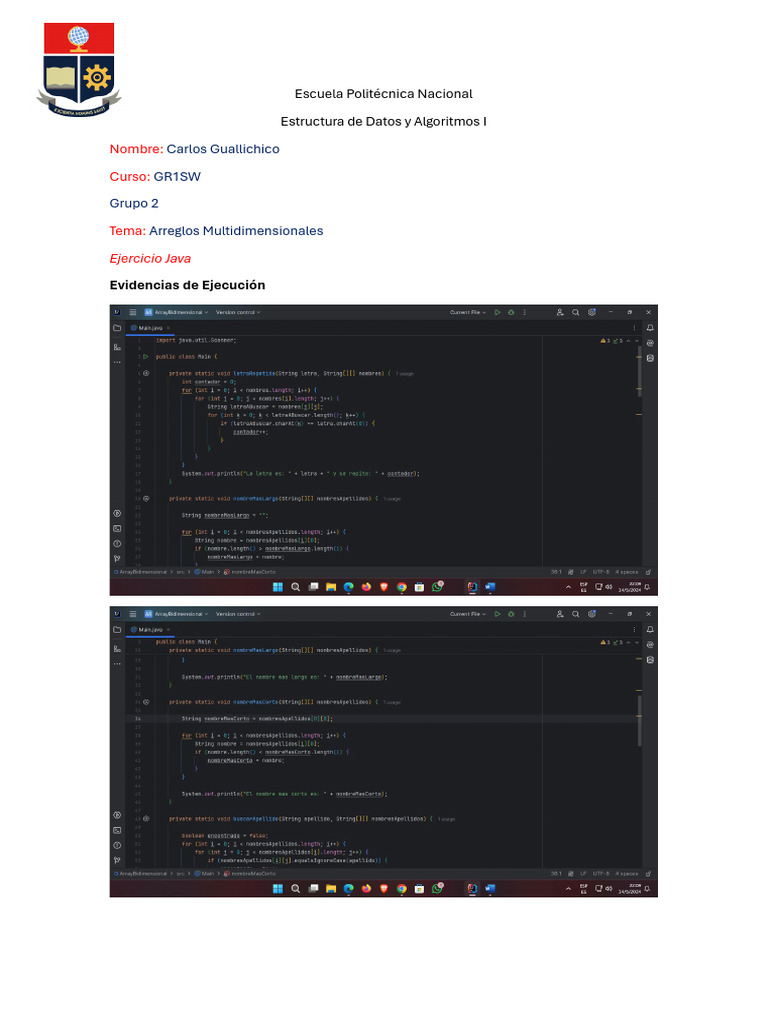 Ejercicio 4 Java | PDF | Java (lenguaje de programación) | Ciencias de la Computación
