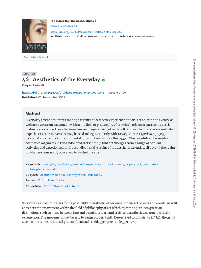 Aesthetics Everyday | PDF | Experience | Beauty