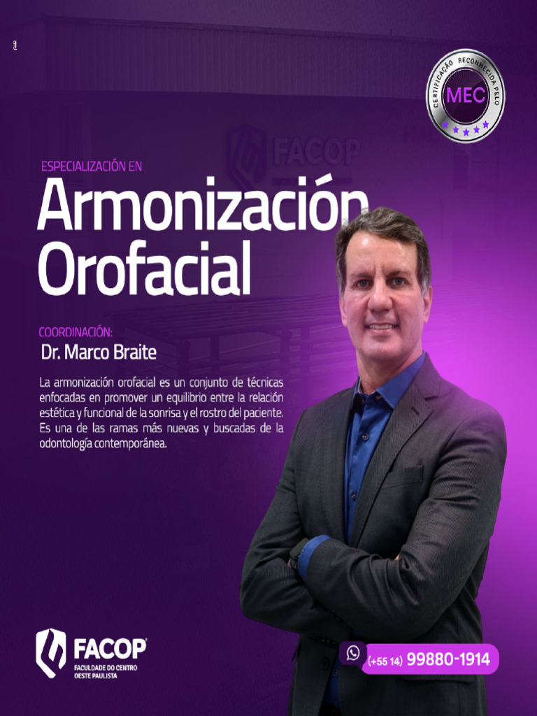 Facop - Especializacion en Armonizacion Orofacial | PDF