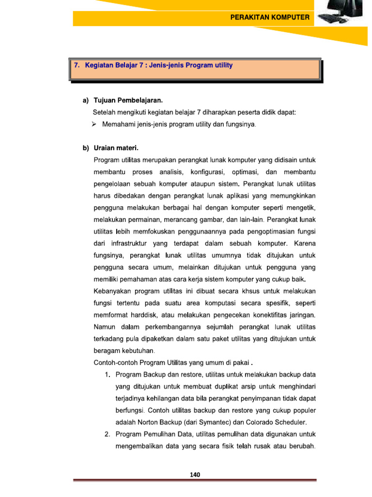 Jenis-jenis Program Utility | PDF