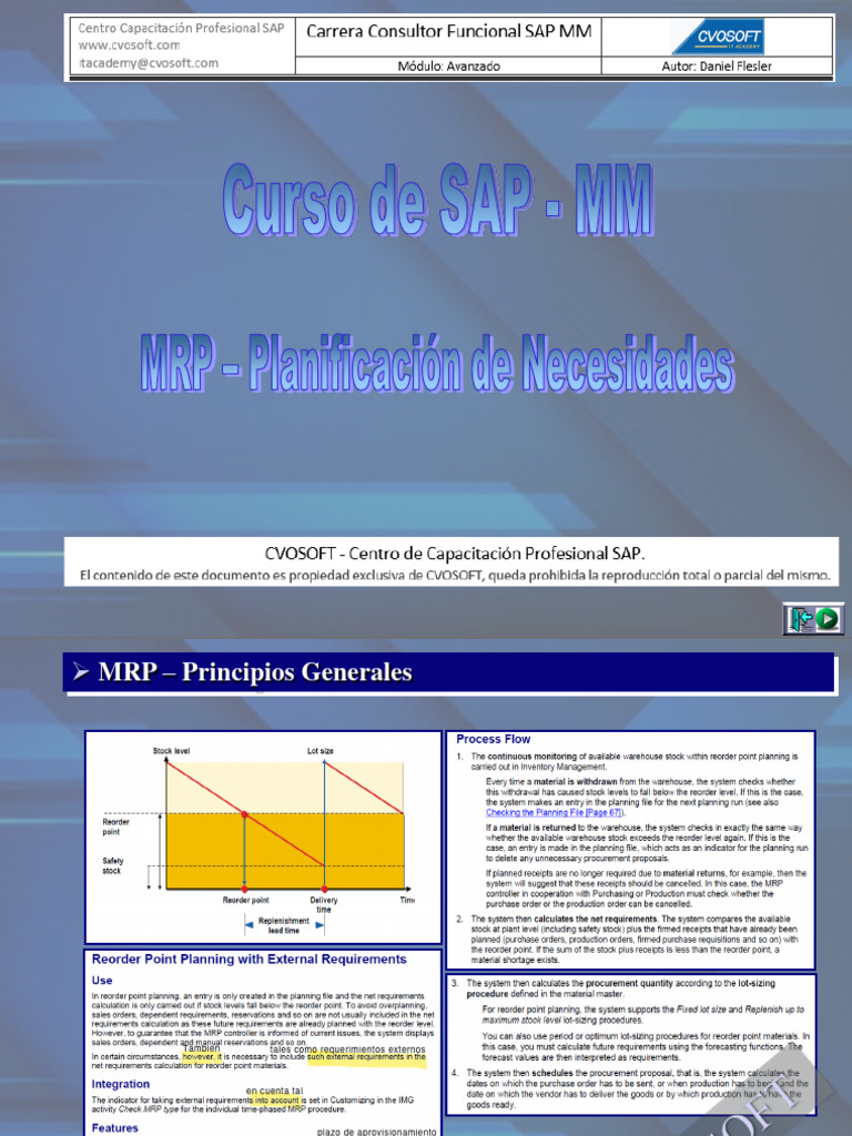 MRP Planificacion de Necesidades | PDF