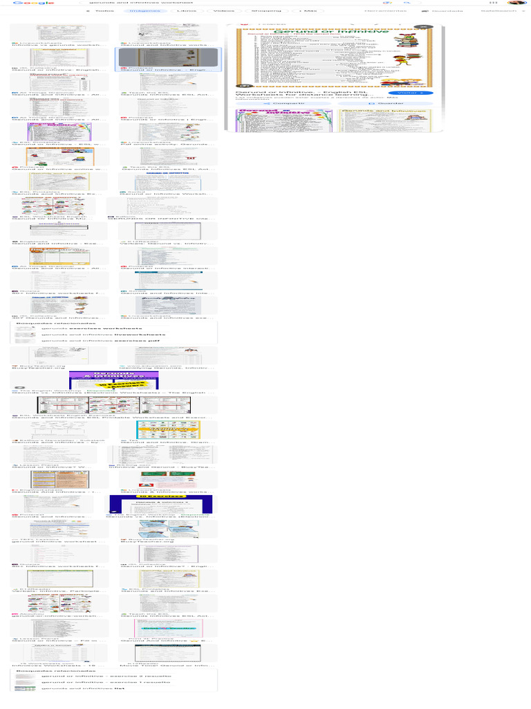 Gerunds and Infinitives Worksheet - Búsqueda de Google | PDF | Syntax ...