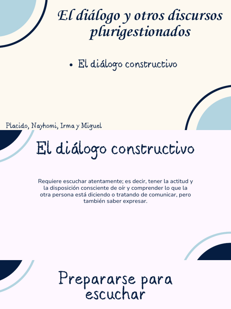 El Dialogo | PDF | Pensamiento | Comunicación