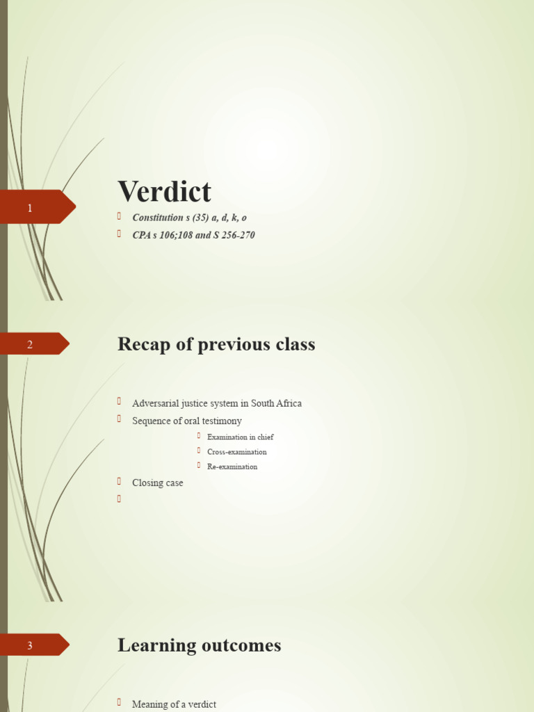 Verdict - 11 | PDF | Burden Of Proof (Law) | Reasonable Doubt