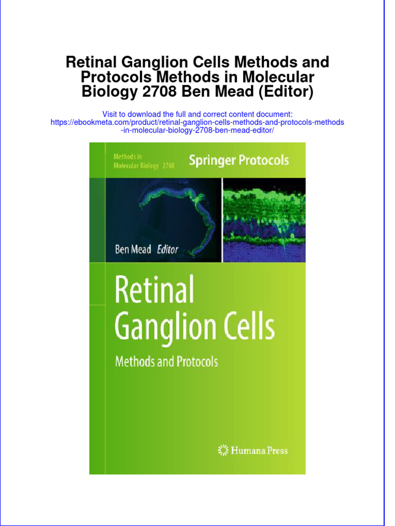 Retinal Ganglion Cells Methods and Protocols Methods in Molecular ...