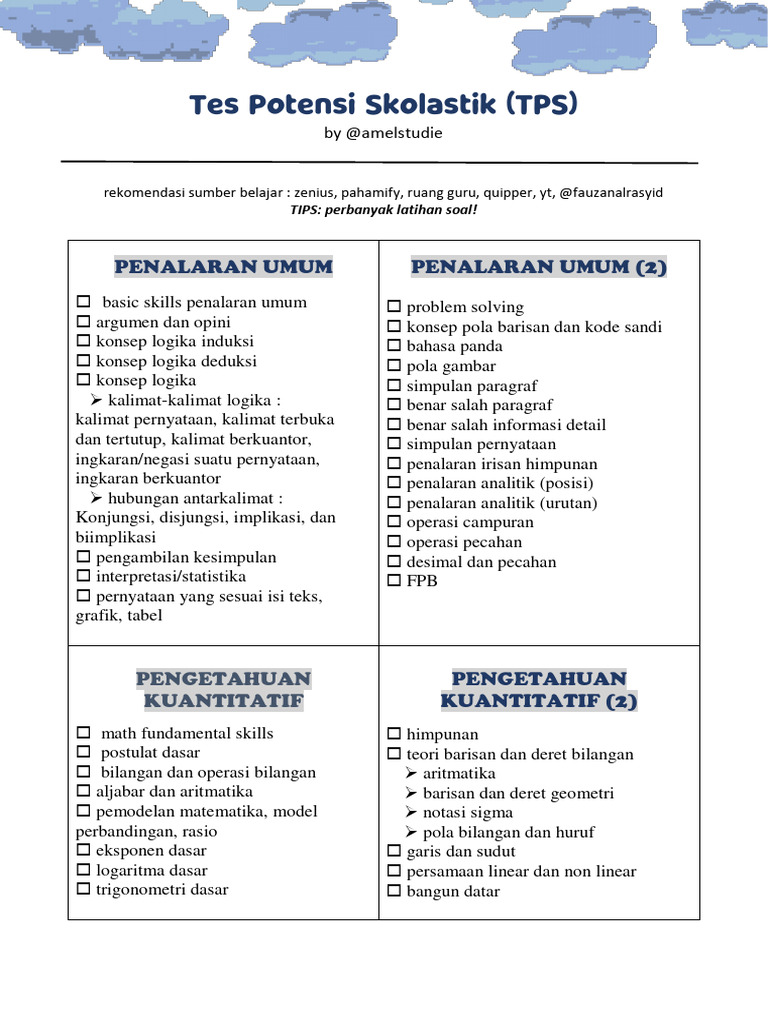 Materi Utbk Tps by Amelstudie | PDF