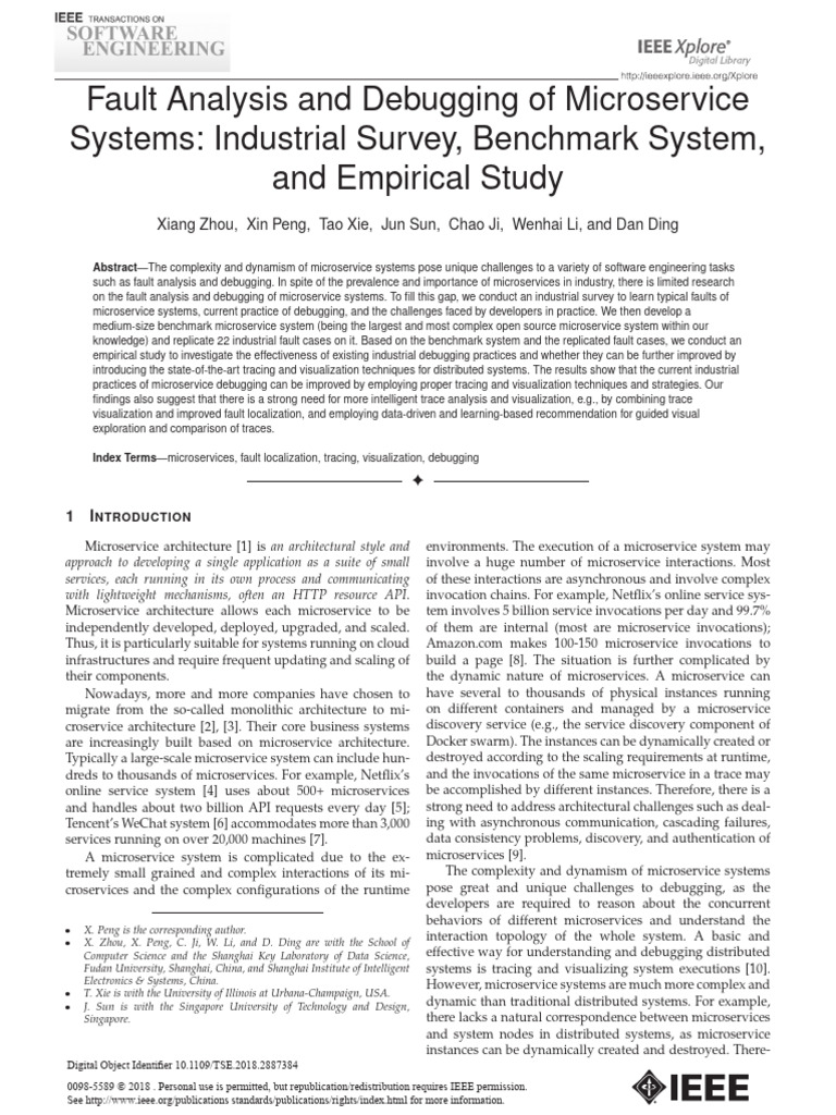 Fault Analysis and Debugging 2018 | PDF | Debugging | System