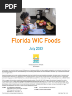 Florida WIC Food List 2024 | PDF | Foods