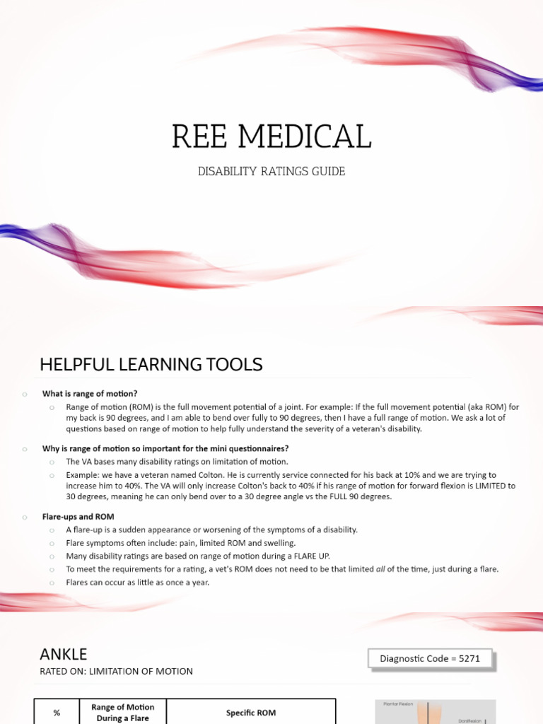 REE Medical Disability Review Guide 2 3 | PDF