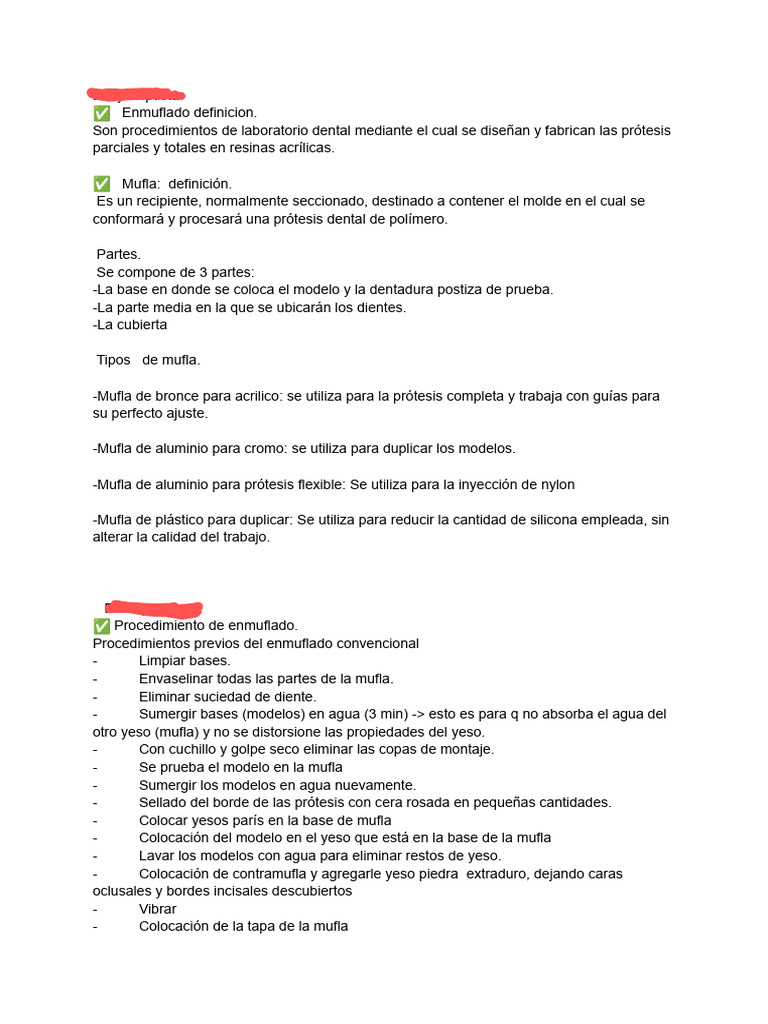 Enmuflado Dentales | PDF | Materiales