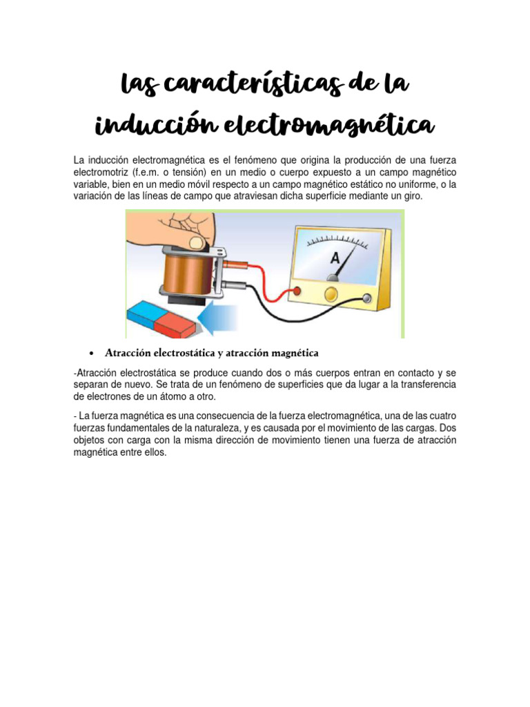 Inducción Electromagnética | PDF | Inducción electromagnética | Corriente eléctrica