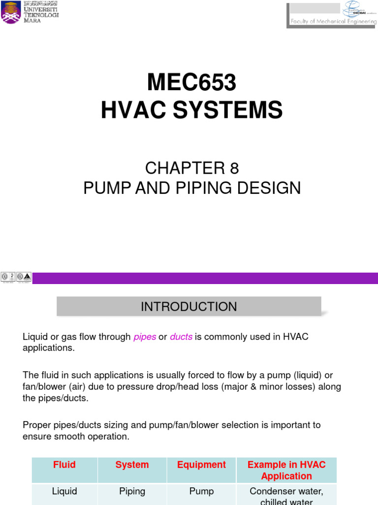 HVAC Pump and Piping Design Guide | PDF | Pump | Fluid Dynamics
