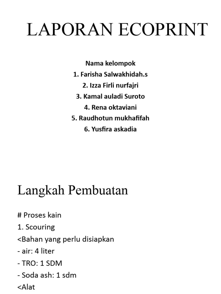 LAPORAN ECOPRIN-WPS Office | PDF