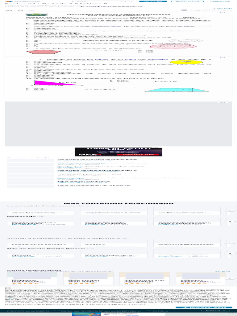 Evaluación Periodo 3 Séptimo B PDF | PDF | Ángulo | Triángulo