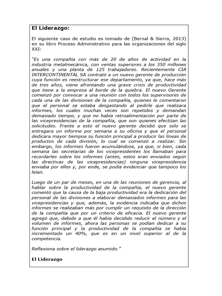liderazgo | PDF | Liderazgo