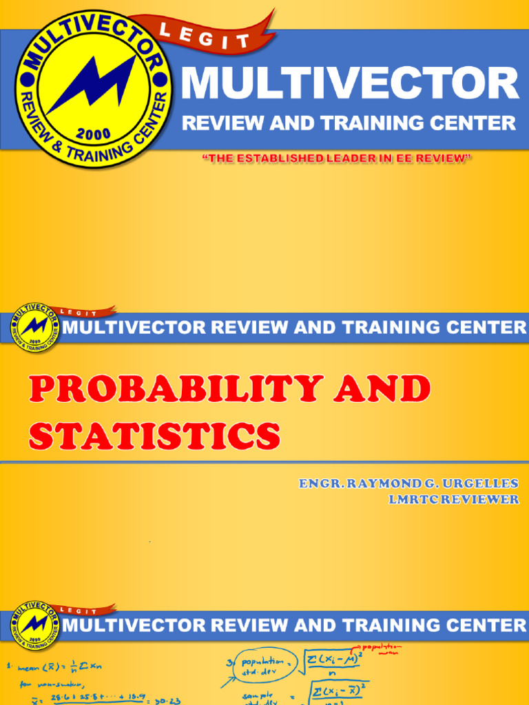 Probability and Statistics | PDF
