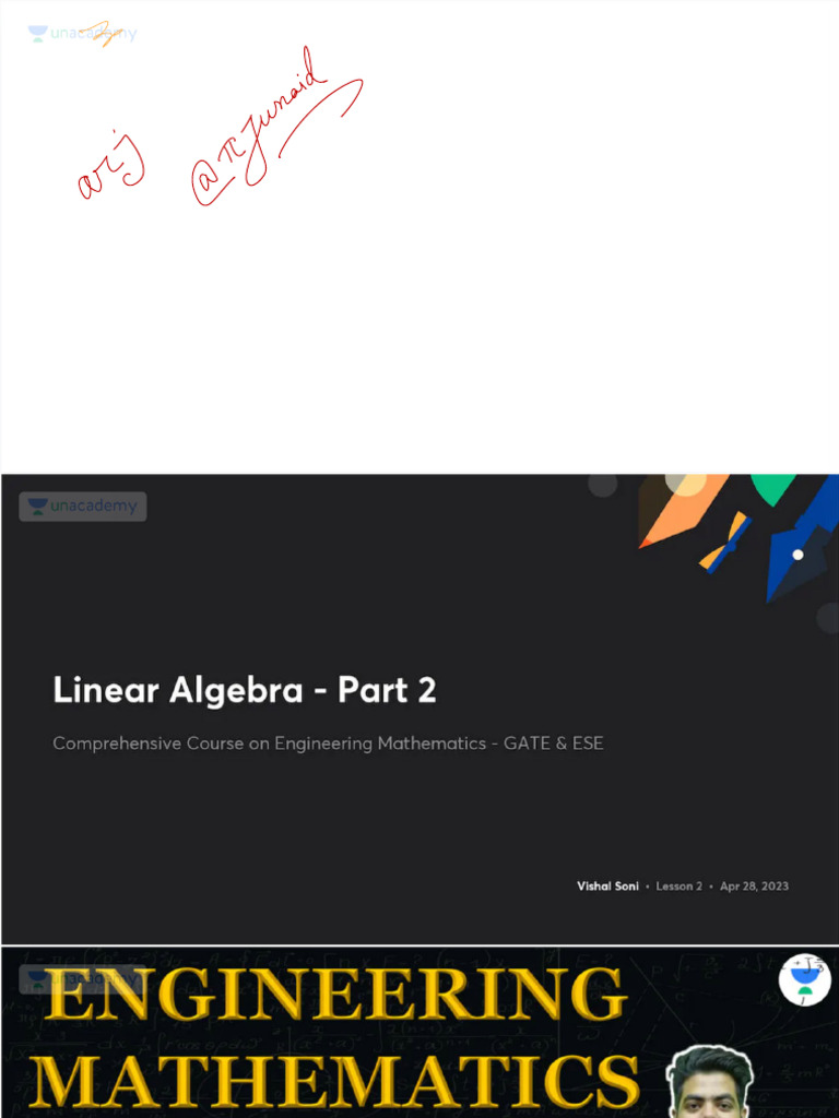 Linear Algebra 2 | PDF