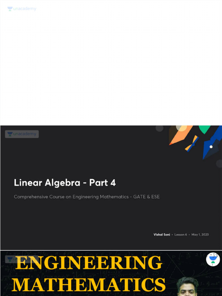 Linear Algebra 4 | PDF