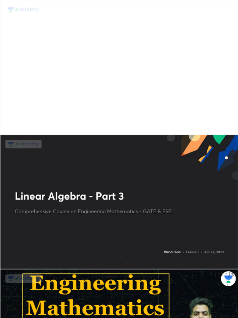 Linear Algebra 3 | PDF
