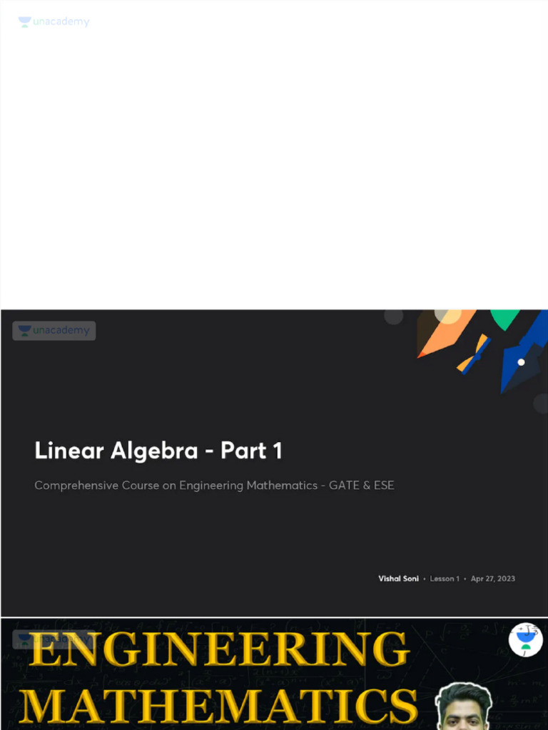 Linear Algebra 1 | PDF