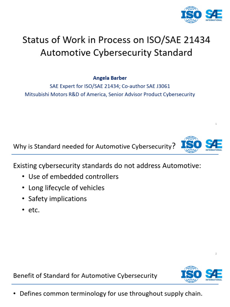 ISO SAE 21434 Automotive Cybersecurity Standard | PDF | Risk Management ...