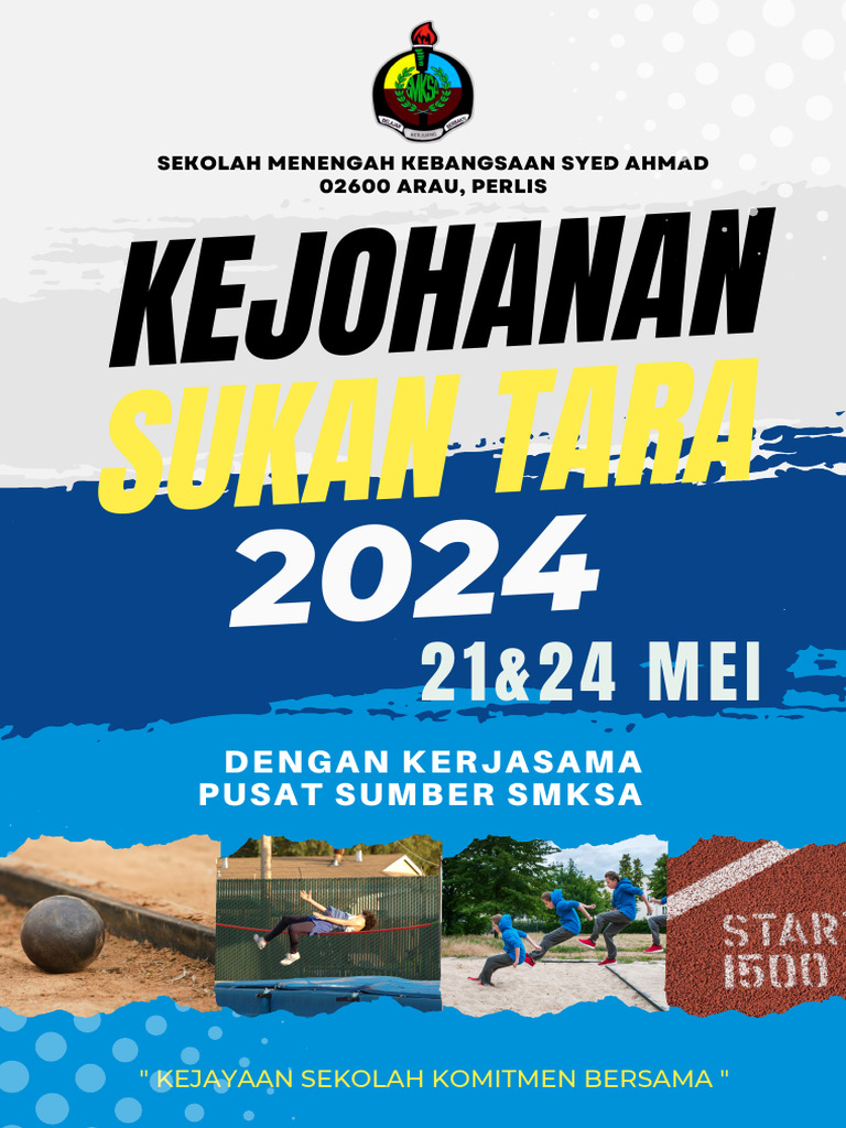 NEW Buku Program Sukan Tara SMK Syed Ahmad 2024 | PDF