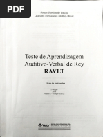 RAVLT | PDF | Memória | Aprendizado