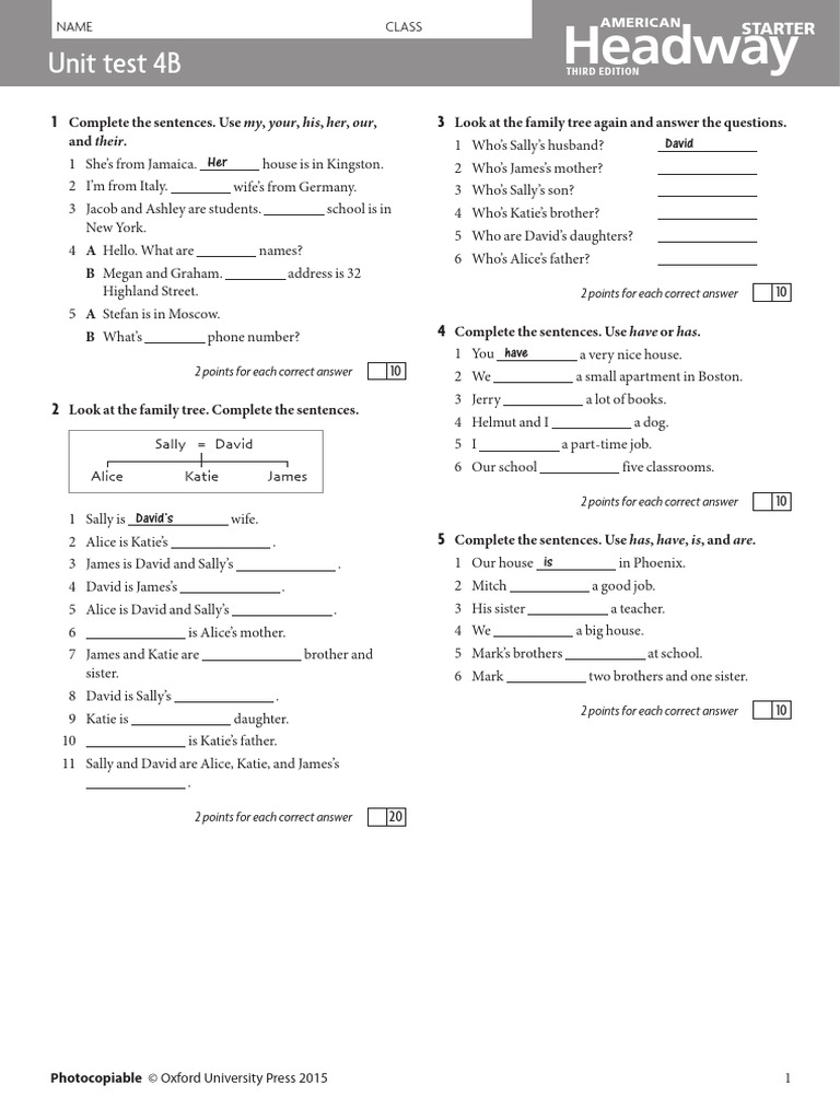 AH3e L0 Unit Test 4B | PDF