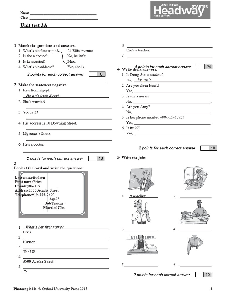 AH3e L0 Unit Test 3A | PDF | Language Arts & Discipline