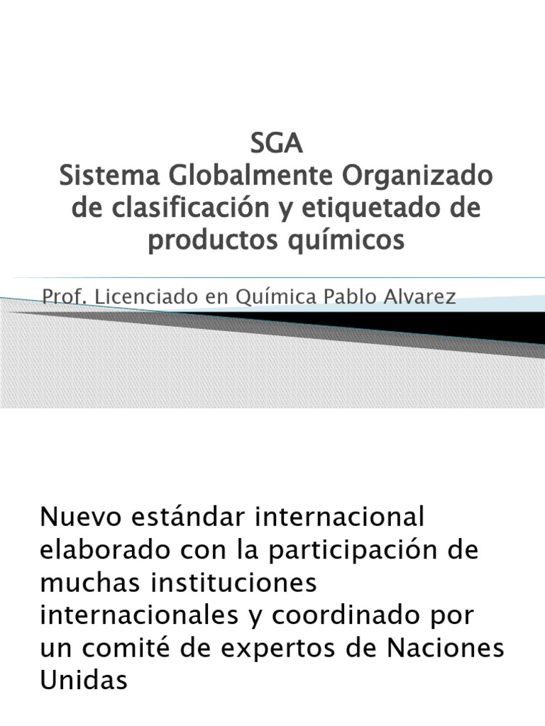 4 Sga | PDF | Sustancias químicas