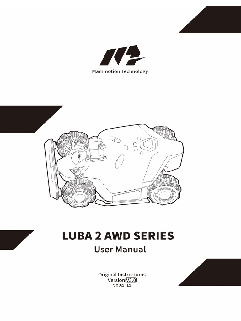 Mammotion Luba 2 AWD Series User Manual V3.0 | PDF | Password | Login