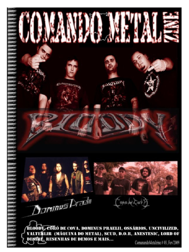 Comando Metal Zine: Edição 3 | PDF | Heavy metal (gênero musical)