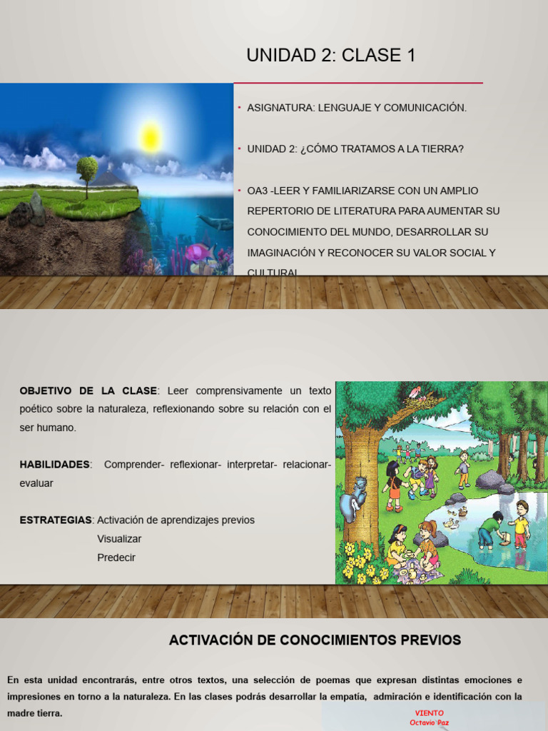 CLASE 1 - 5° Lenguaje (Unidad 2) | PDF | Poesía