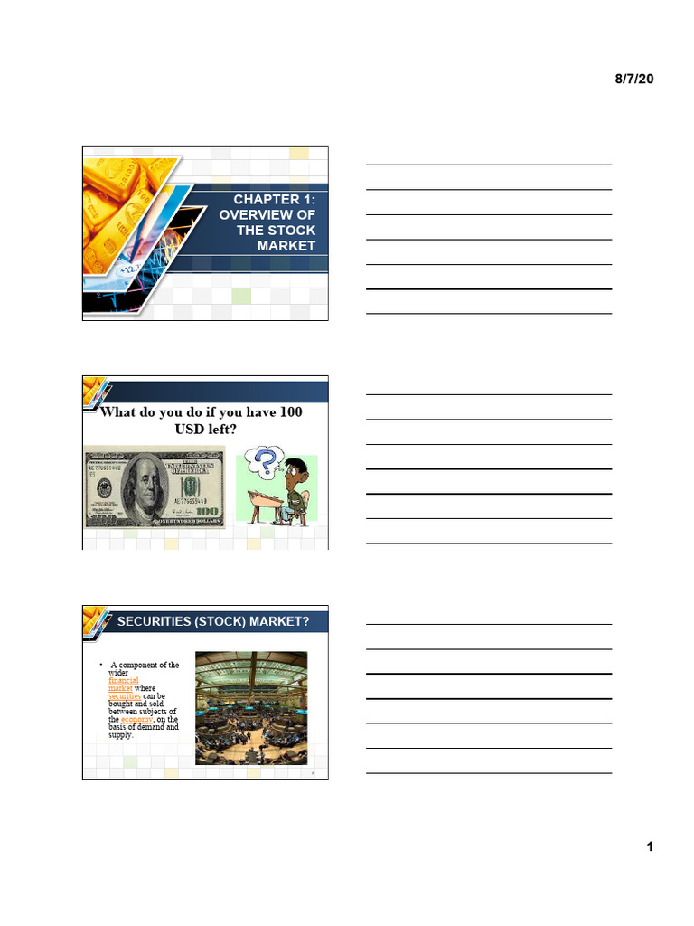 Overview | PDF | Securities (Finance) | Financial Risk