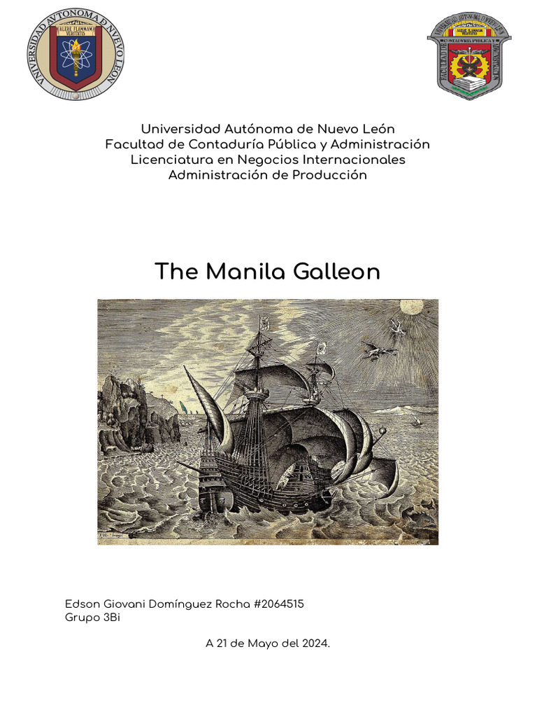 PIA APro - The Manila Galleon Trade - EGDR | PDF | Cuisine | Trade