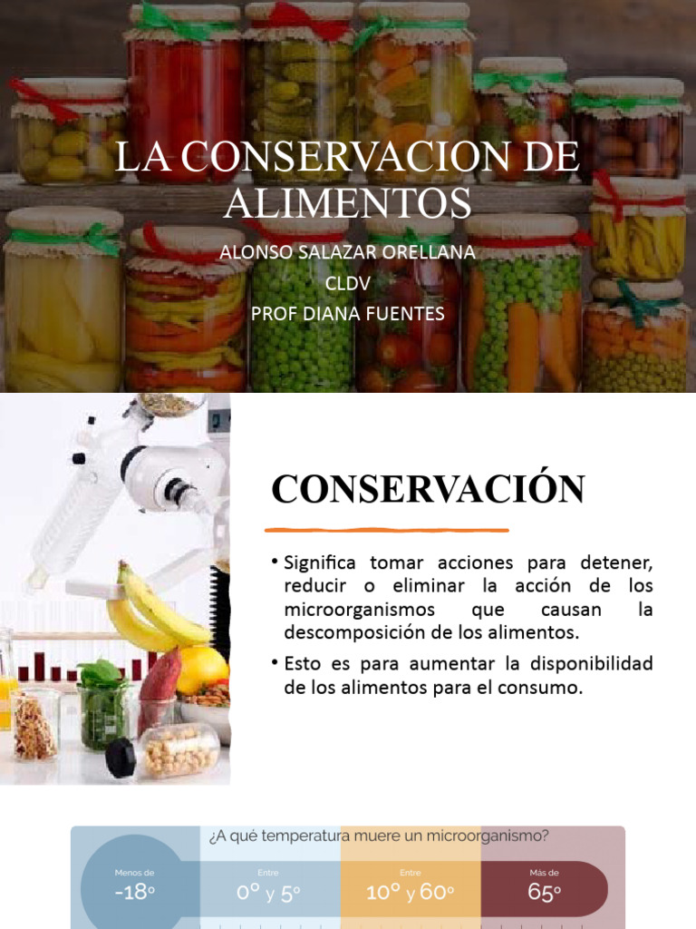 LA CONSERVACION DE ALIMENTOS final | PDF