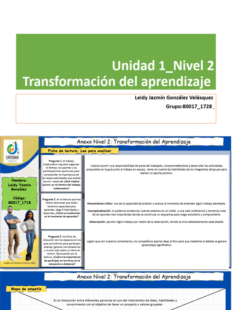 Transformación Del Aprendizajes | Descargar gratis PDF | Aprendizaje | Modificación de ...